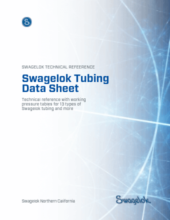 Tubing Data | Pressure Ratings | Tube Fittings | Swagelok California
