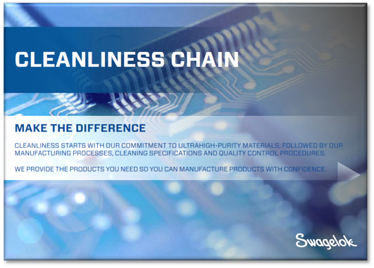 Cleanliness Chain | Cleaning Specifications | Swagelok Northern California