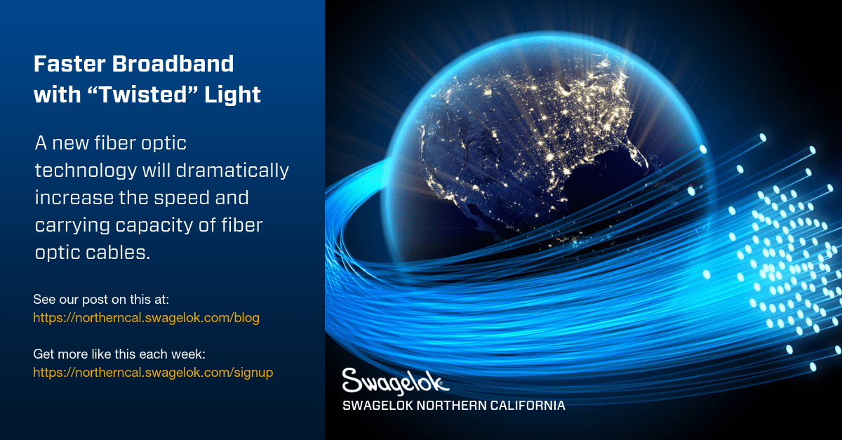 Faster Broadband with “Twisted” Light